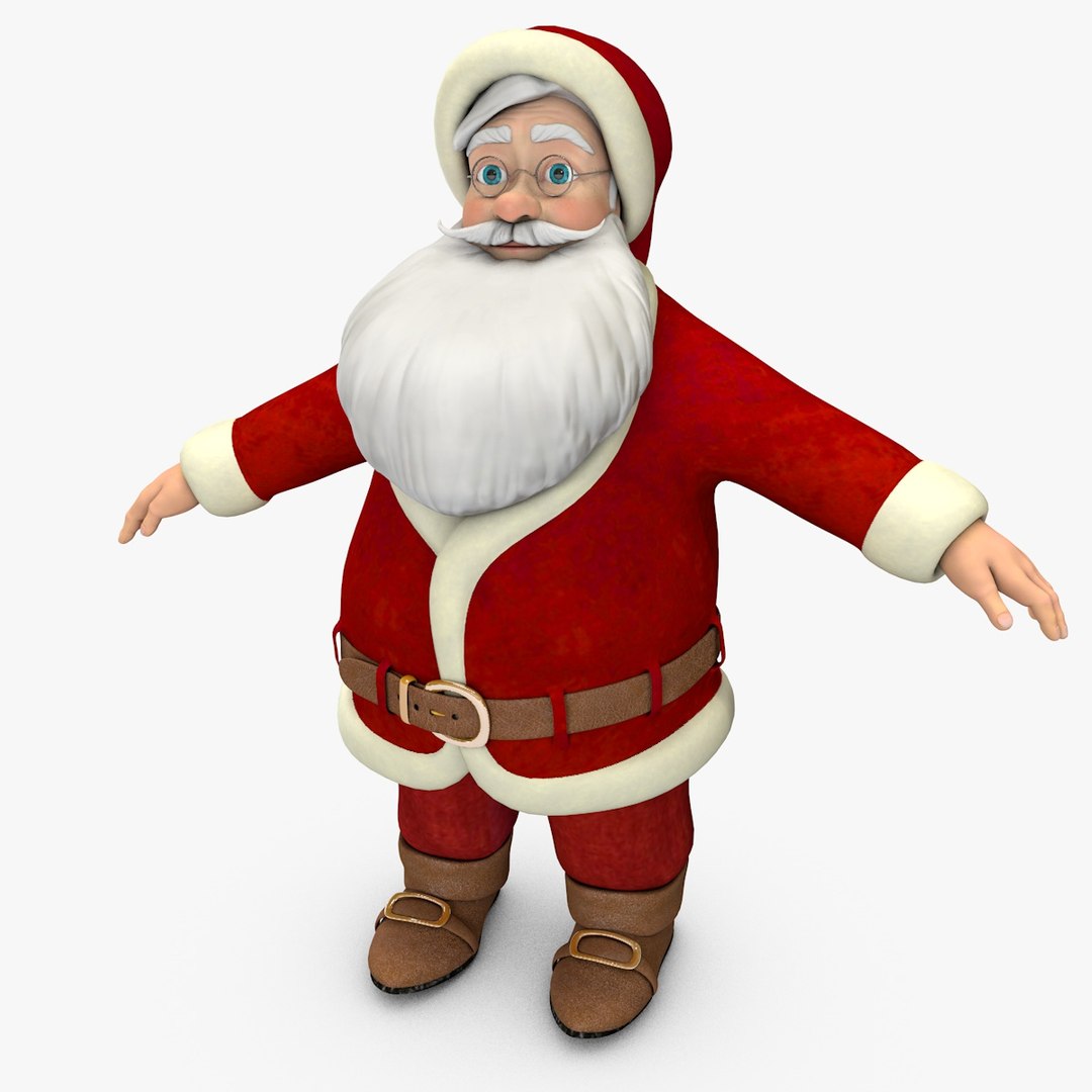 3d model poses santa clause