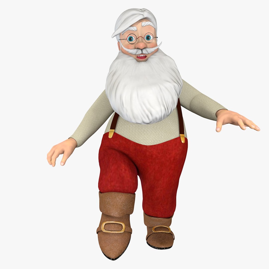 3d model poses santa clause