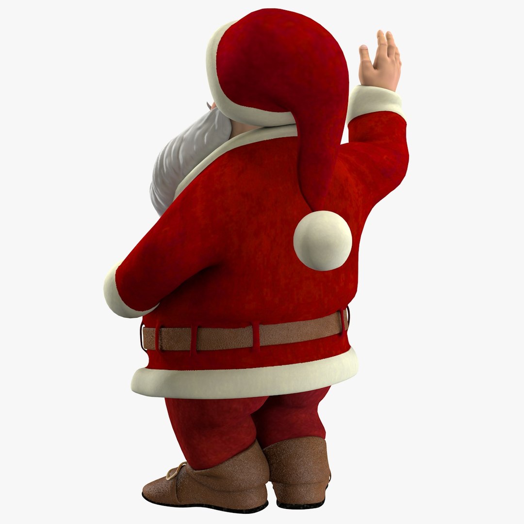 3d model poses santa clause
