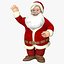 3d Model Poses Santa Clause