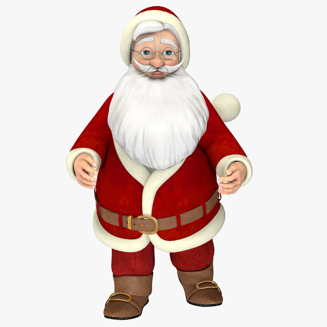 3d model poses santa clause