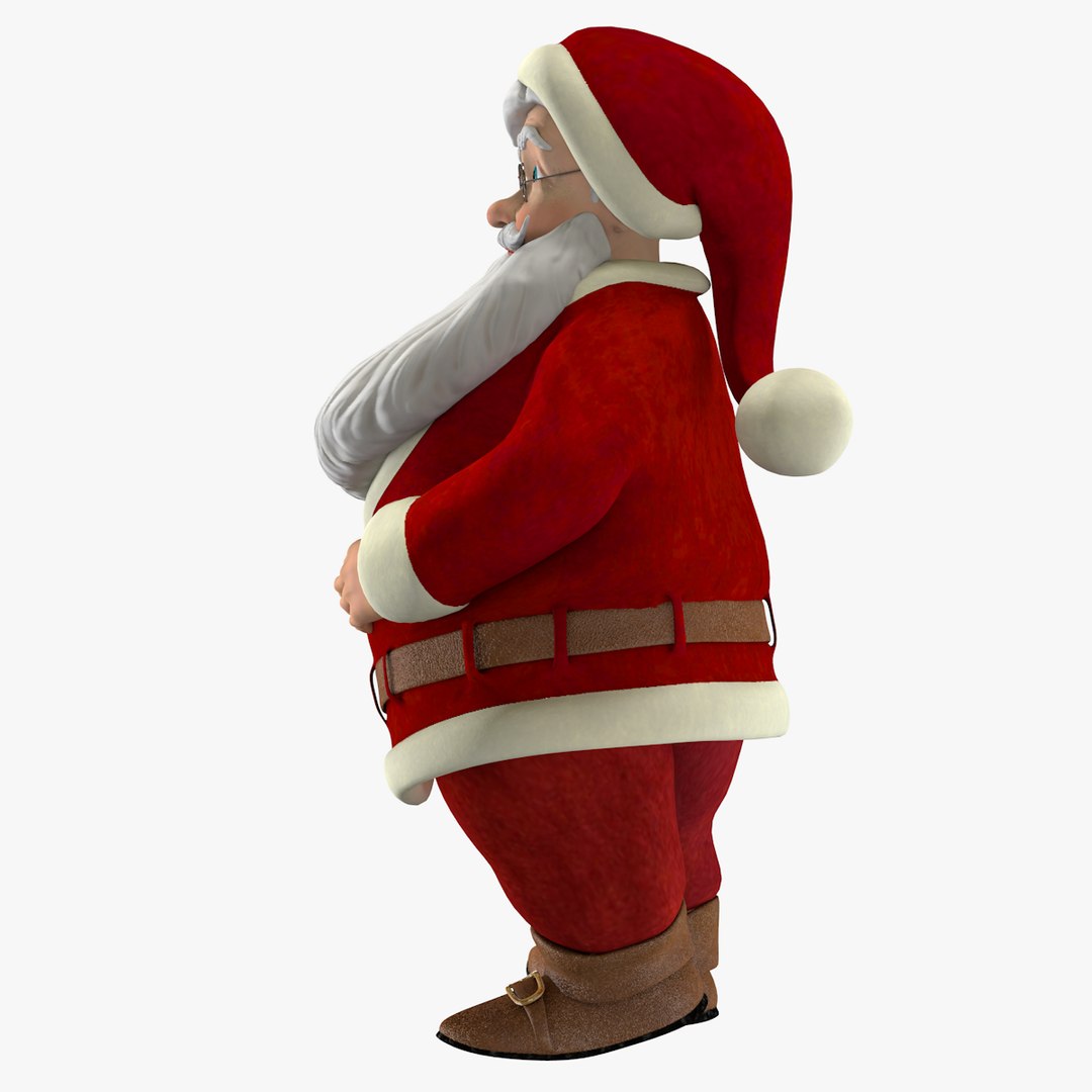 3d model poses santa clause