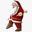3d Model Poses Santa Clause