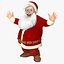 3d Model Poses Santa Clause