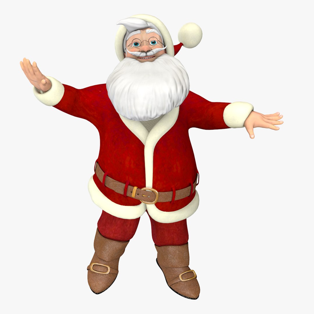 3d model poses santa clause
