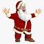 3d Model Poses Santa Clause