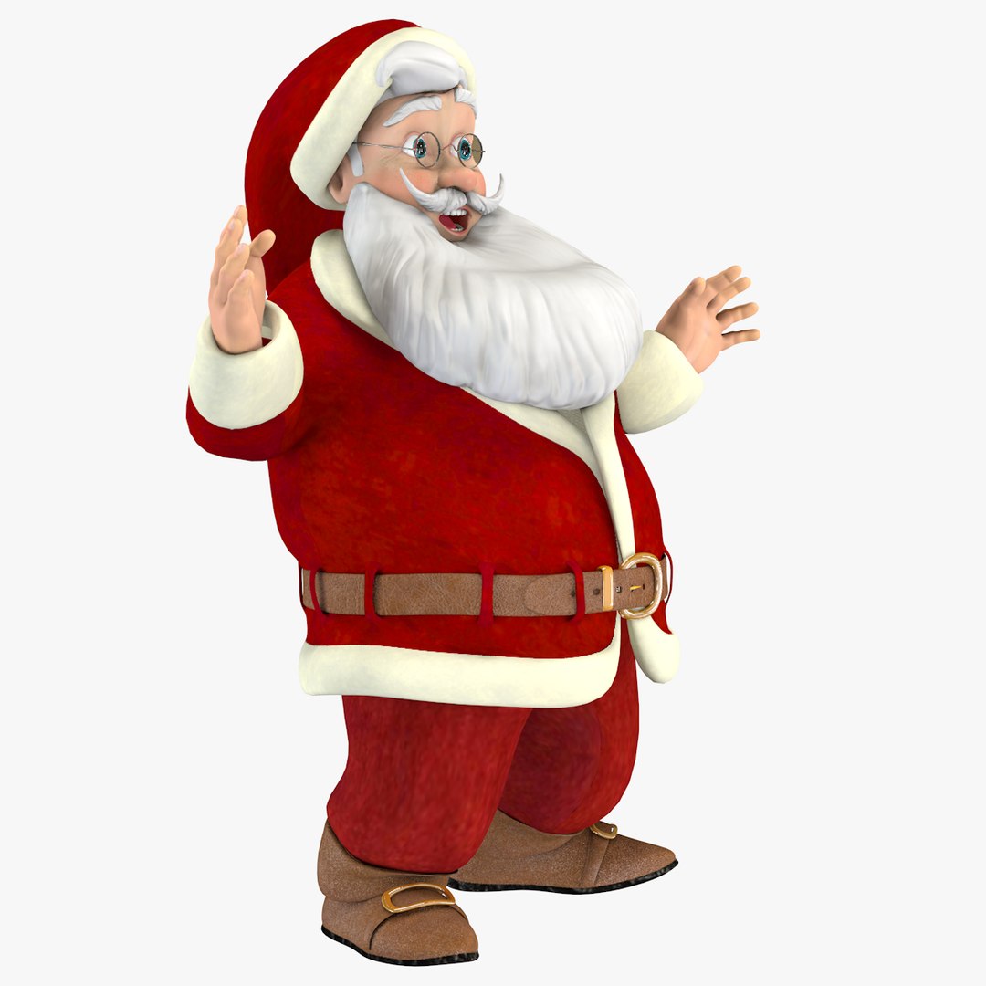 3d model poses santa clause
