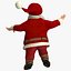 3d Model Poses Santa Clause