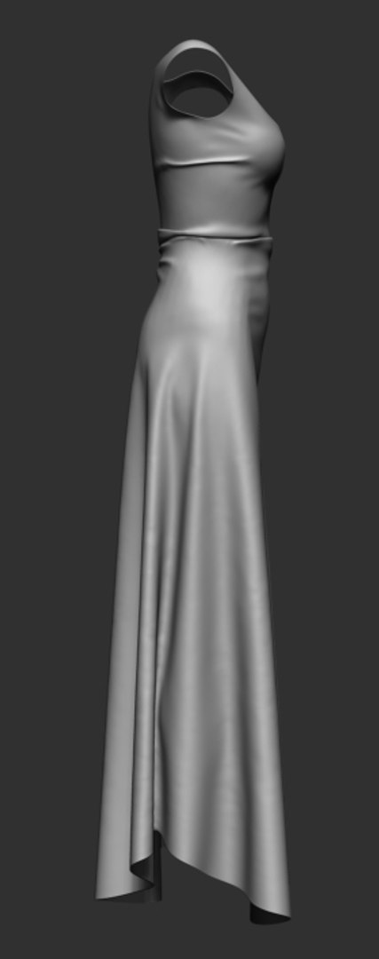 3d model woman dress