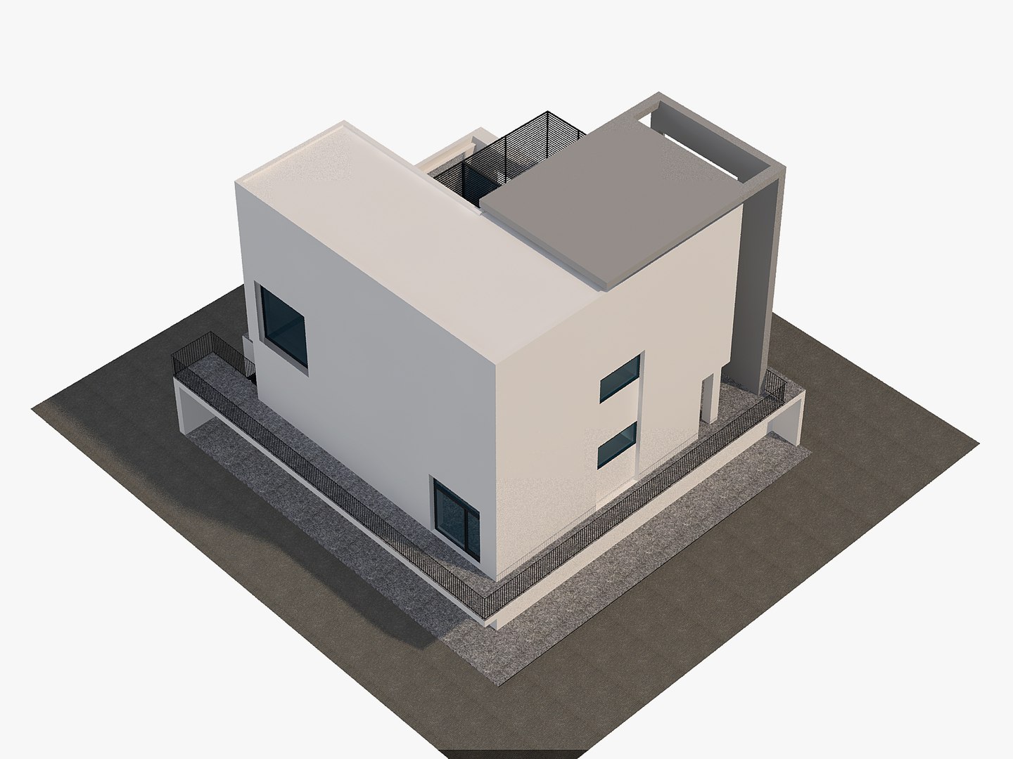 3D Corner Cubic House Modern - TurboSquid 1587484