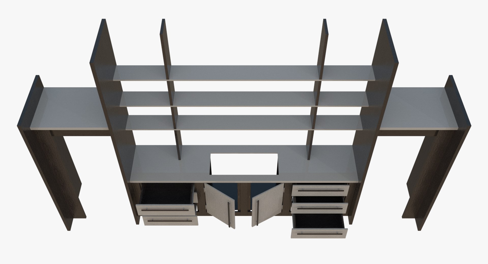 interactive kitchen bar counter 3d model