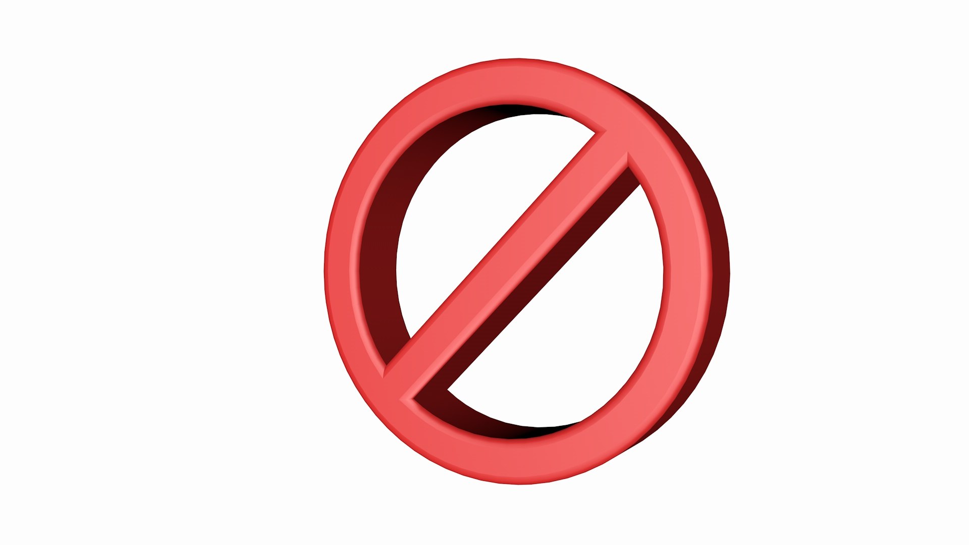 3D Forbid logo model - TurboSquid 1783750