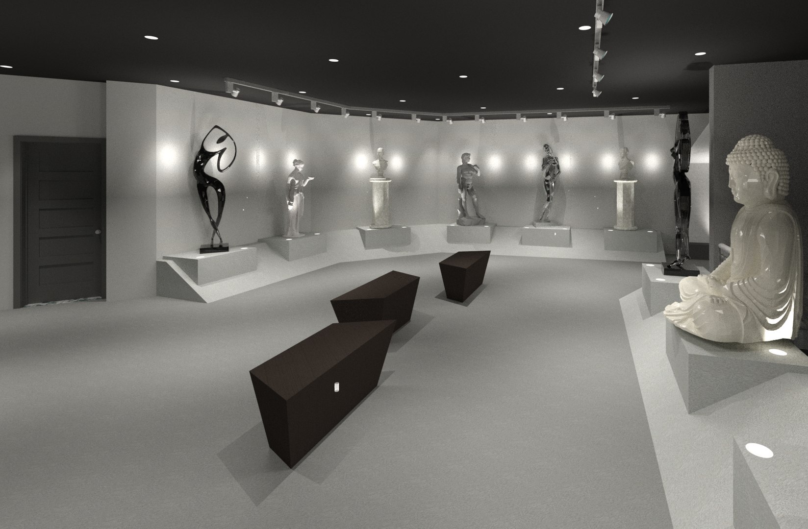 Revit Art Gallery 3D Model - TurboSquid 1468062