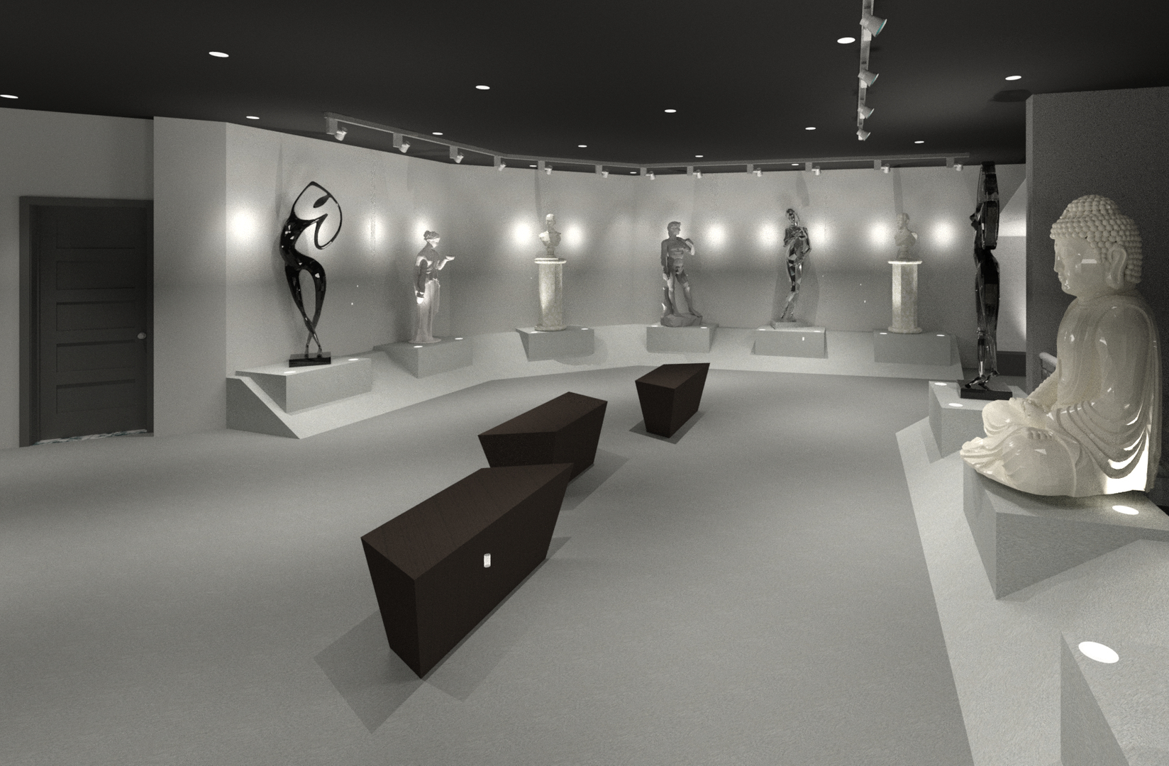 modelo 3d Galería de arte de Revit - TurboSquid 1468062