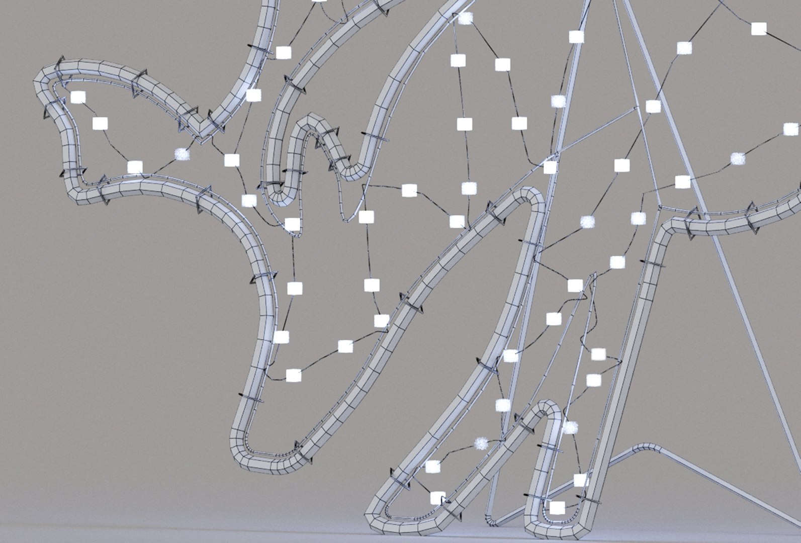 Christmas LED Deer Figures 3D model - TurboSquid 1819043