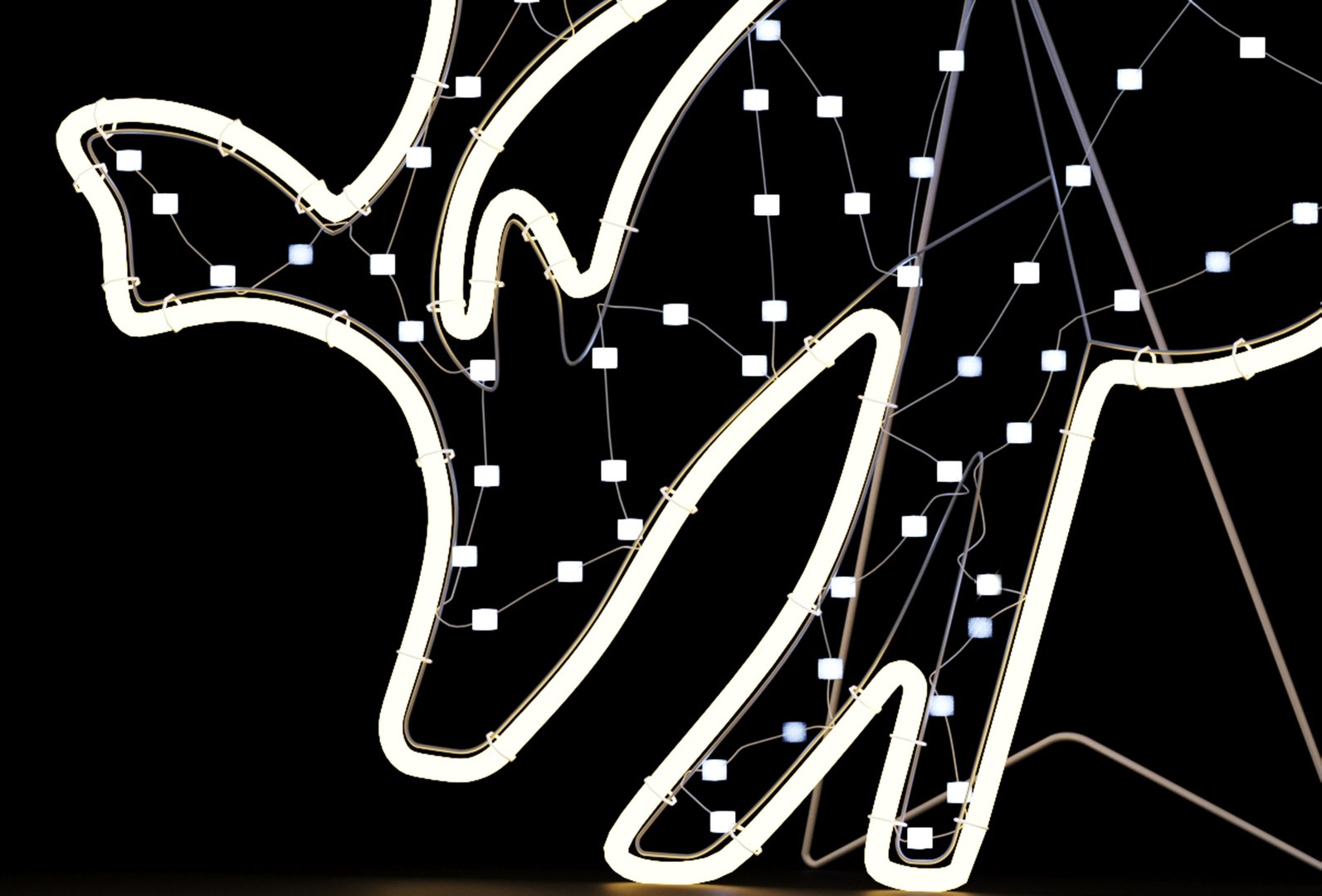 Christmas LED Deer Figures 3D model - TurboSquid 1819043