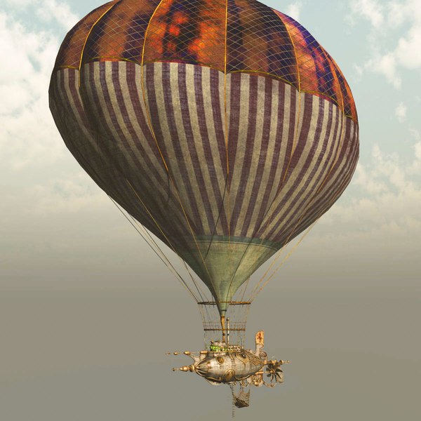 modelo 3d Steampunk / Dirigible Dieselpunk - TurboSquid 800512