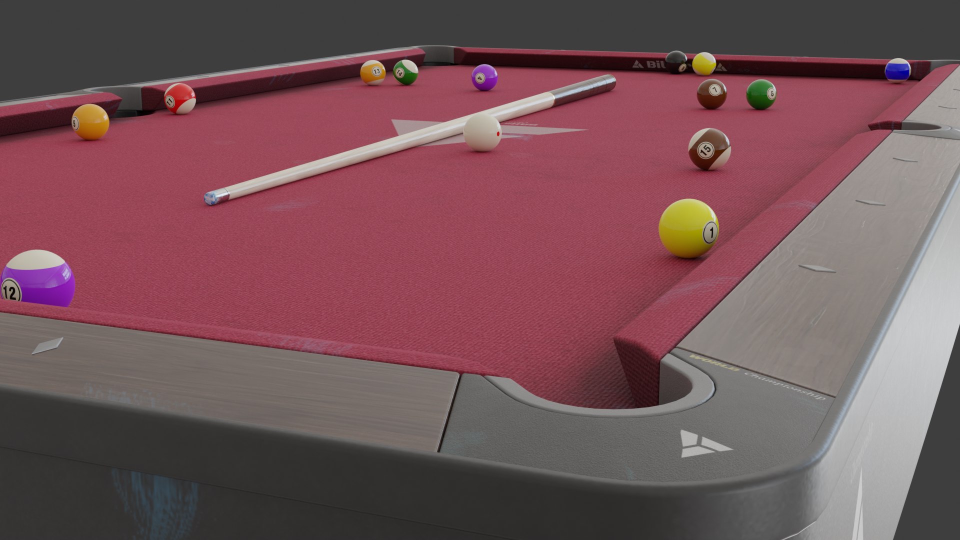 3D Model New Pool Table - TurboSquid 2026206