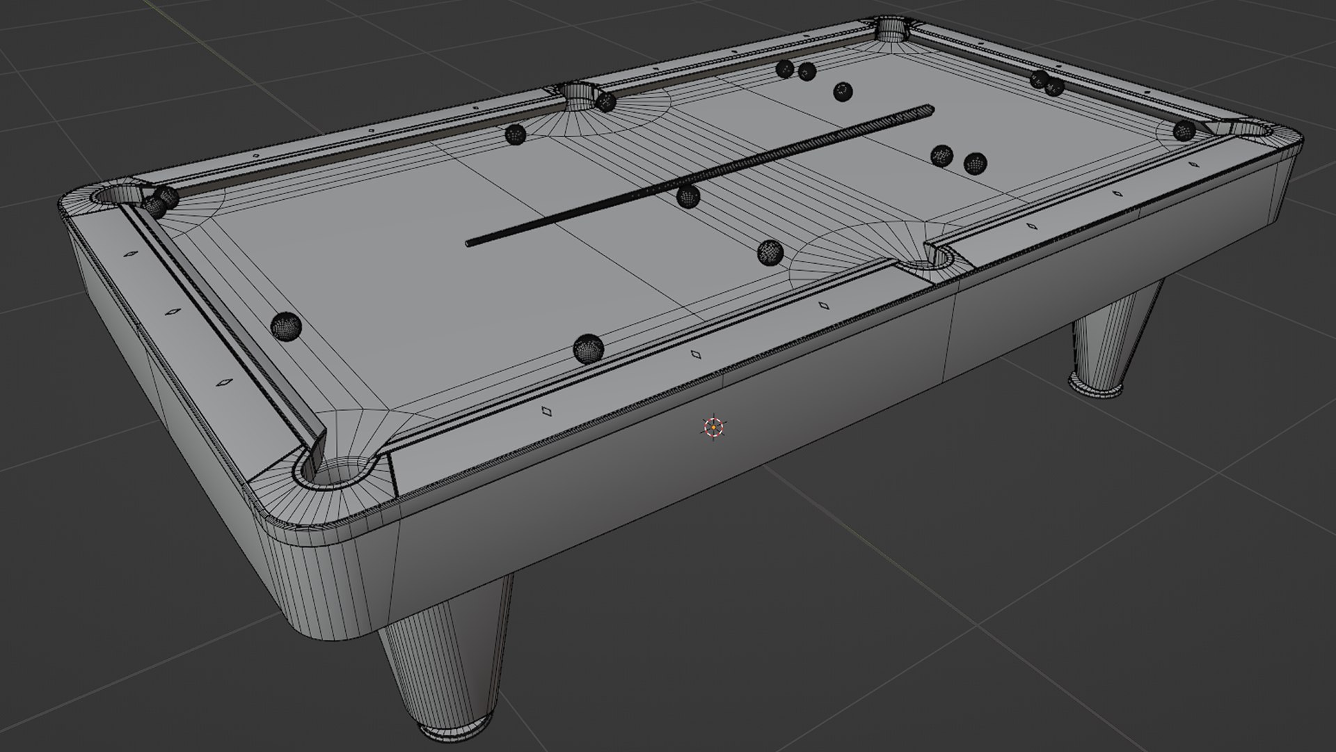 3D Model New Pool Table - TurboSquid 2026206