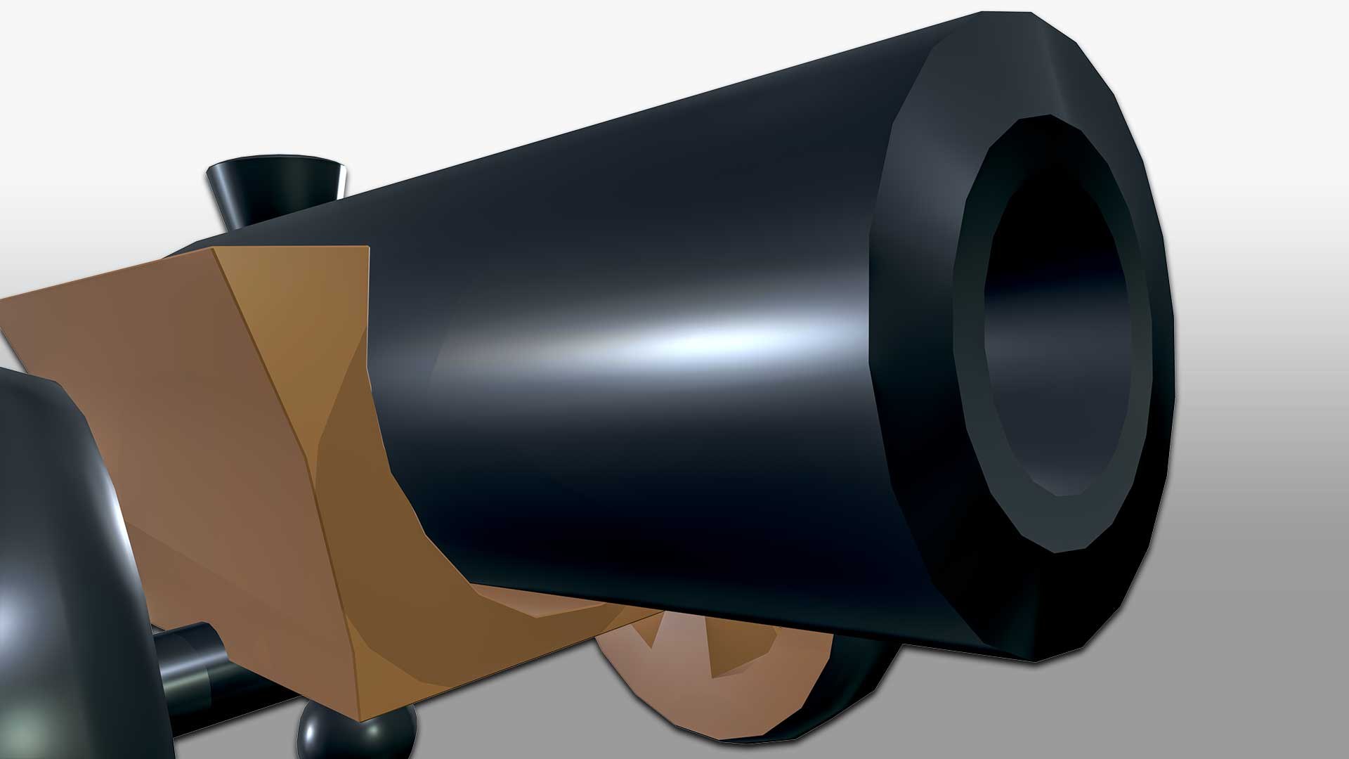 Low Poly Cannon - Cartoon Cannon Model - TurboSquid 2146882
