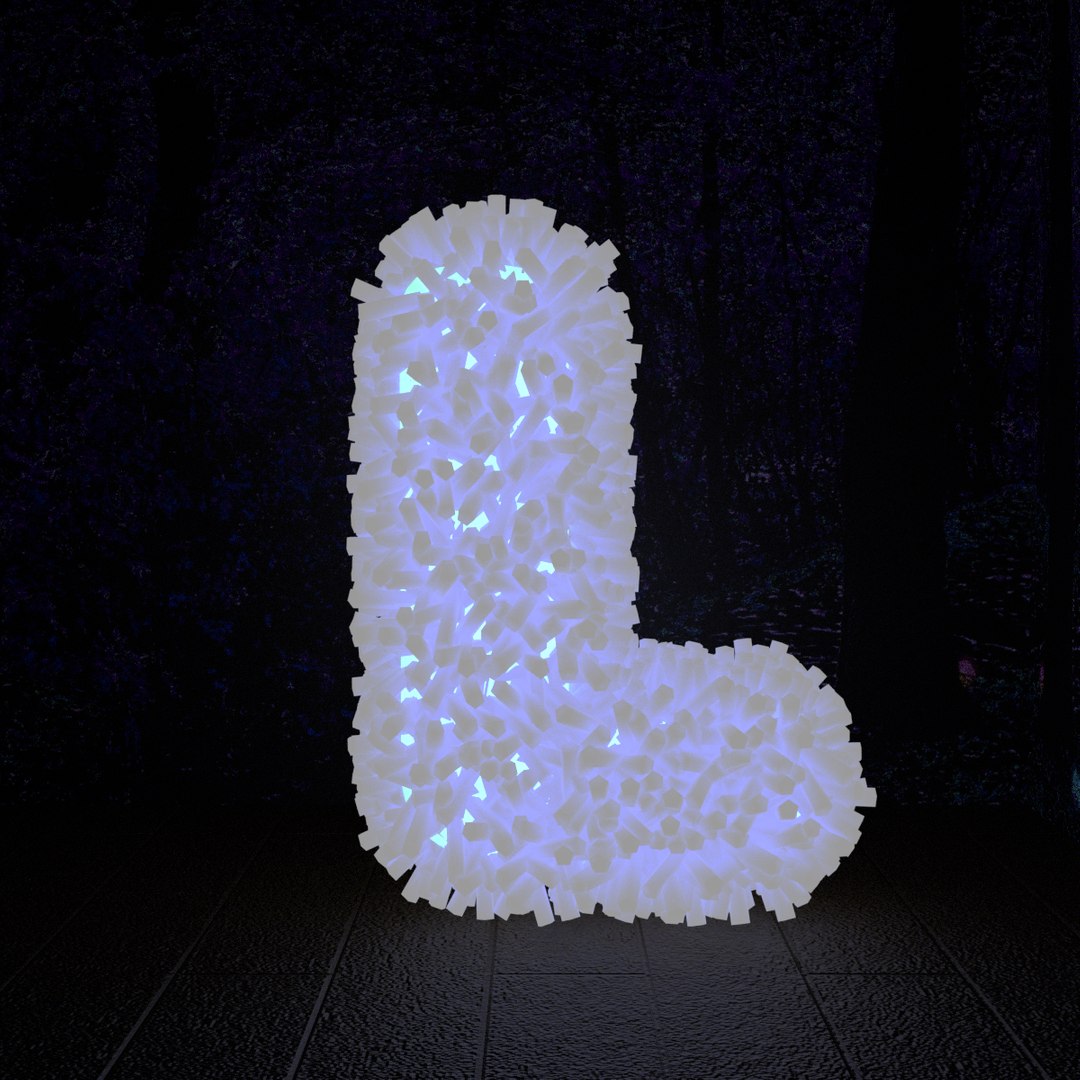 3D Model Light Letter - TurboSquid 1638432