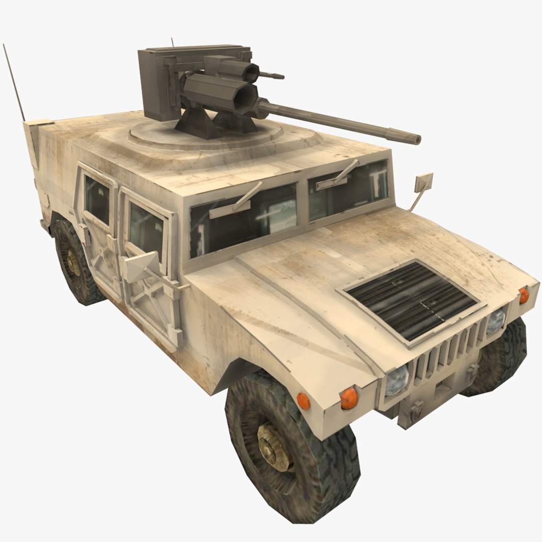 3D model humvee m242 bushmaster - TurboSquid 1362176