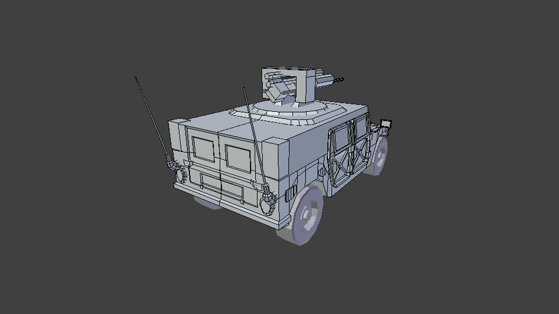 3D model humvee m242 bushmaster - TurboSquid 1362176
