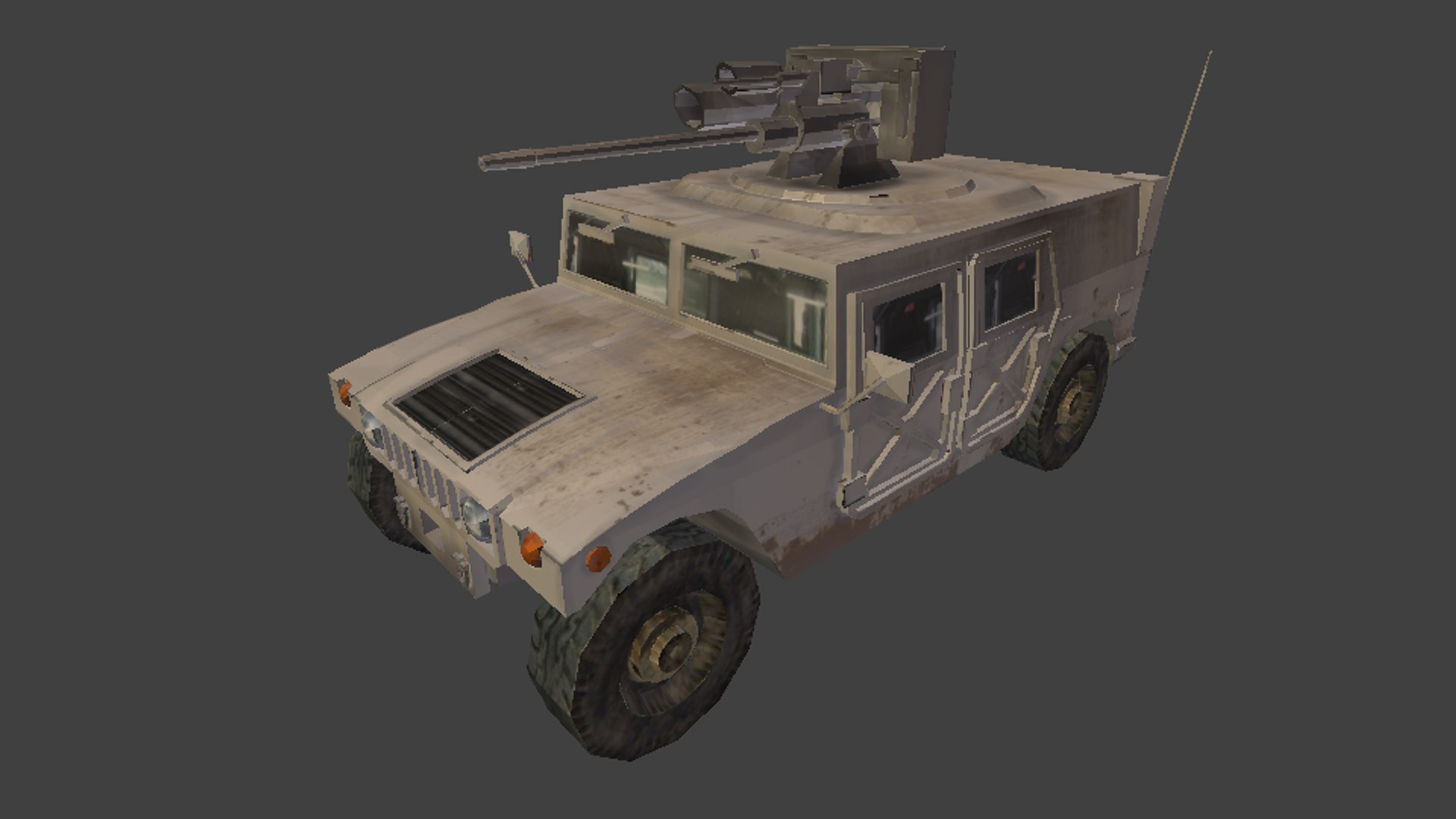 3D model humvee m242 bushmaster - TurboSquid 1362176