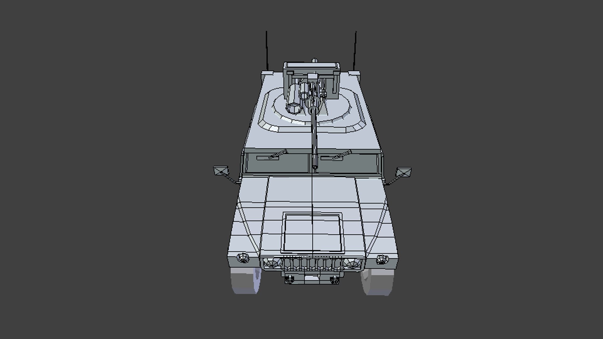 3D model humvee m242 bushmaster - TurboSquid 1362176