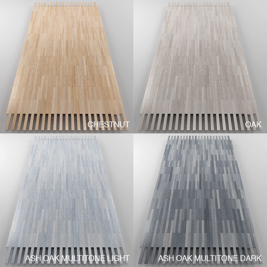 3d Linear Parquet 4 Wood