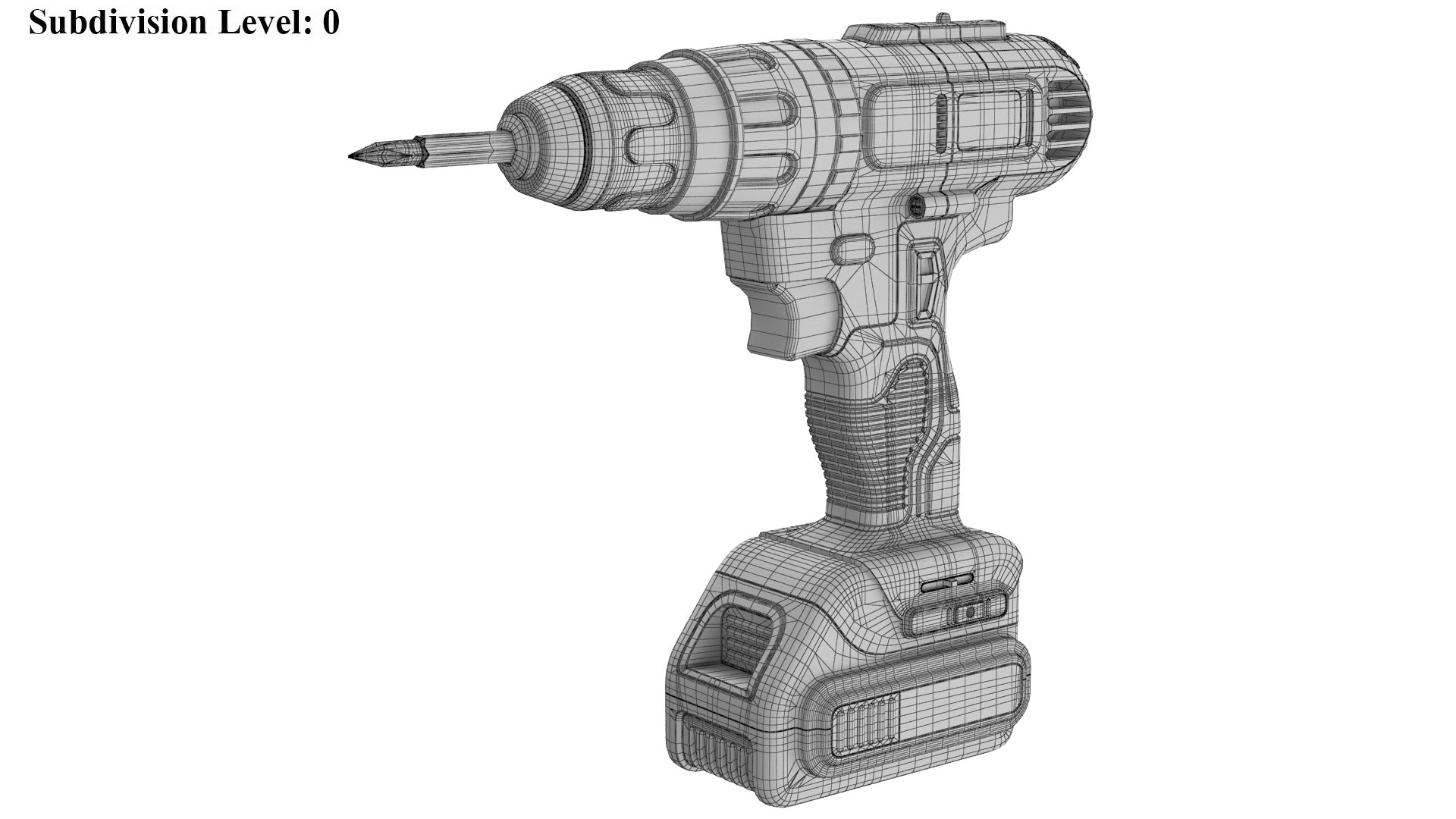 Detailed Electric Screwdriver 3D Model - TurboSquid 2072078