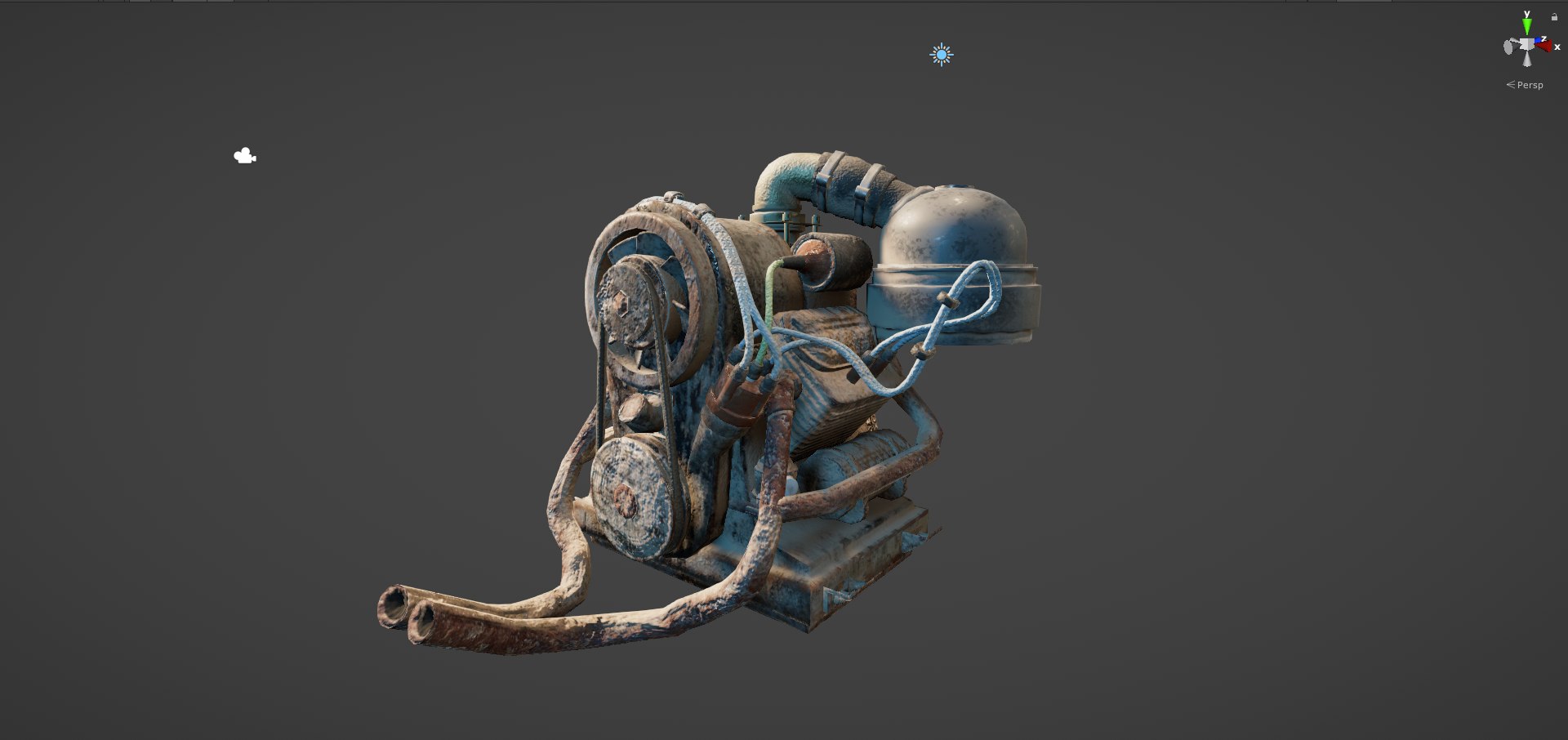 Old Rusty Vintage Car Engine Vehicle Part Da1 3D Model - TurboSquid 1964437