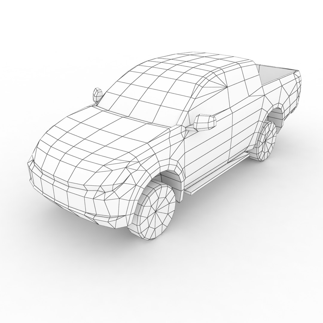 3d L200 Triton 2015 Pickup Truck Model