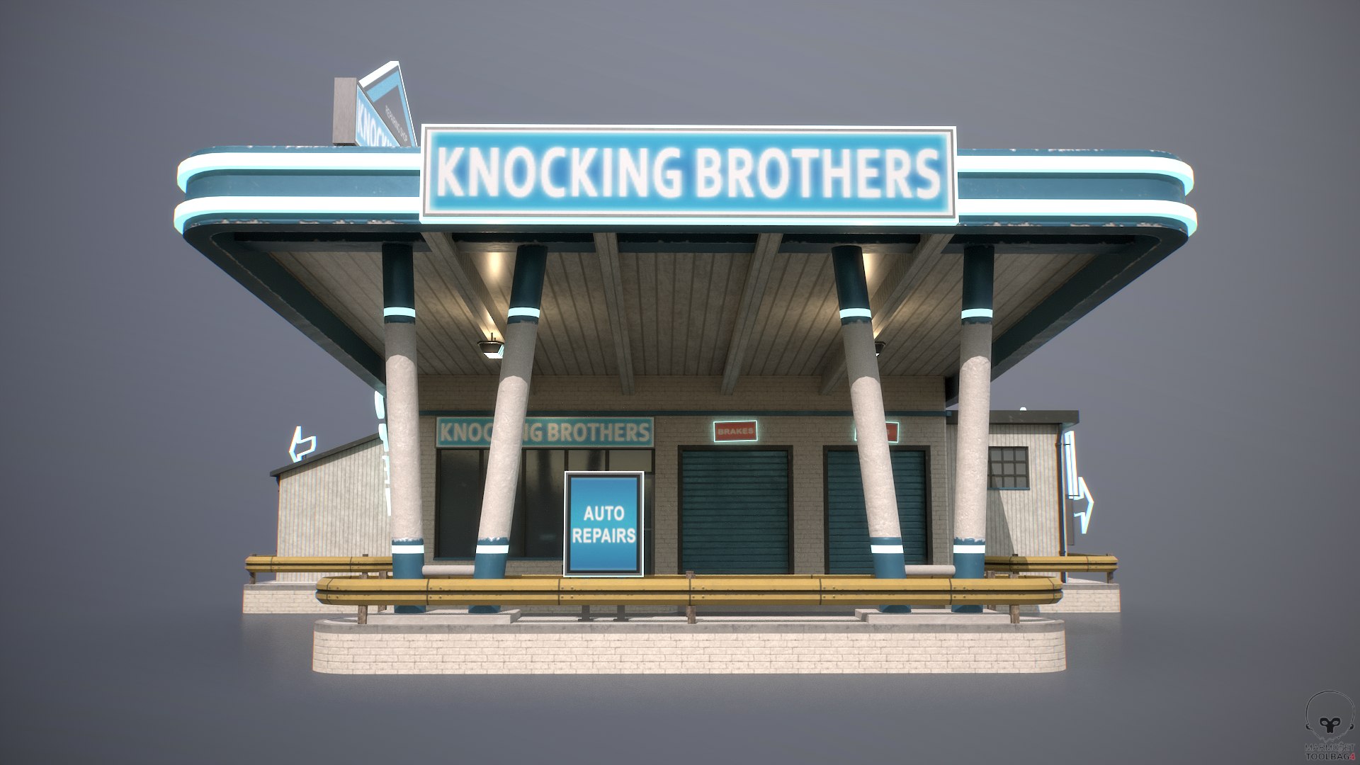 Auto Repair Shop 3D Model - TurboSquid 2159761