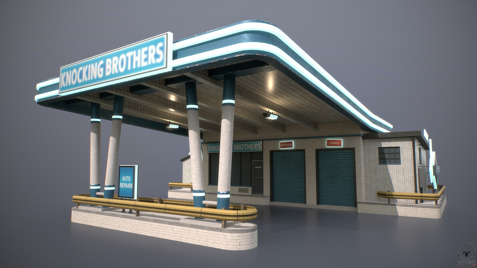 Auto Repair Shop 3D Model - TurboSquid 2159761