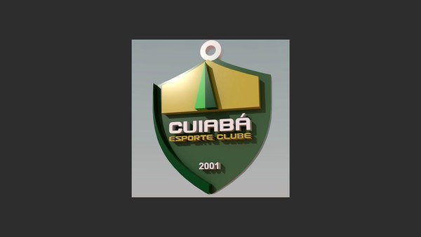 cuiaba esporte clube 徽标可打印和可渲染徽标盾牌 keychan3D模型 - TurboSquid 2225632