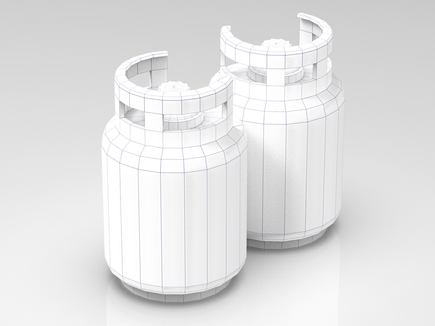 Gas Tank Low-poly 3D model 3D model - TurboSquid 2022757