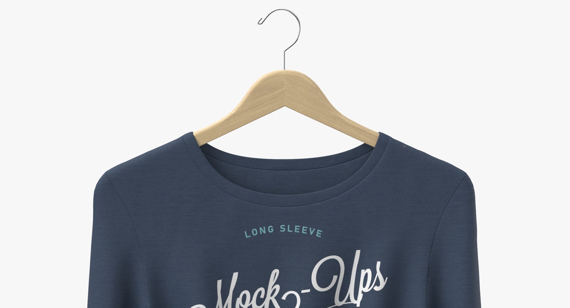 3D Long Sleeve Hanging Female Crew Neck Knotted White Blank And Branded ...