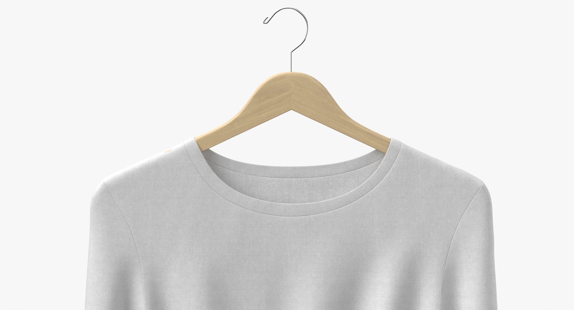 3D Long Sleeve Hanging Female Crew Neck Knotted White Blank And Branded ...