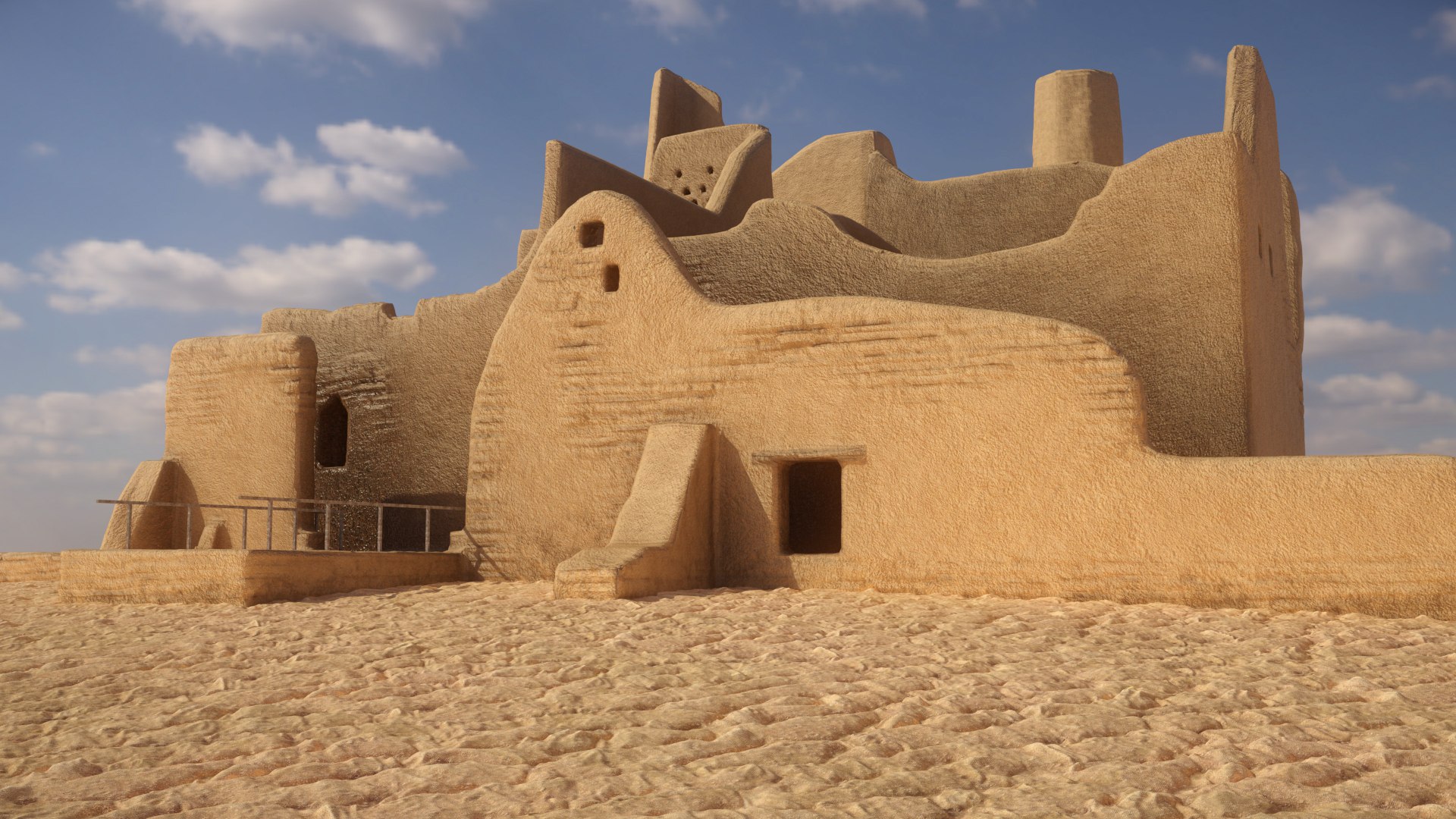 Ad Diriyah Town 3D Model - TurboSquid 1785632