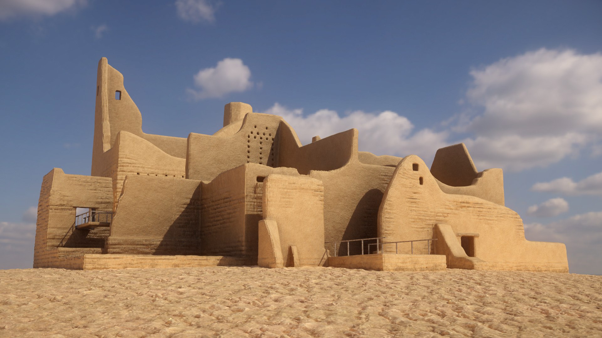 Ad Diriyah Town 3D Model - TurboSquid 1785632