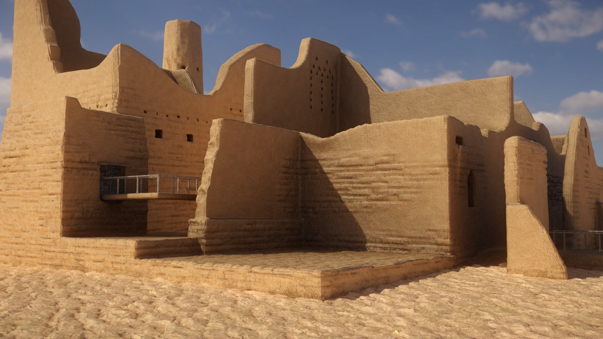 Ad Diriyah Town 3D Model - TurboSquid 1785632