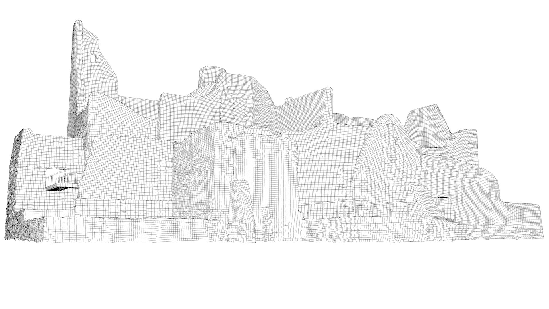 Ad Diriyah Town 3D Model - TurboSquid 1785632