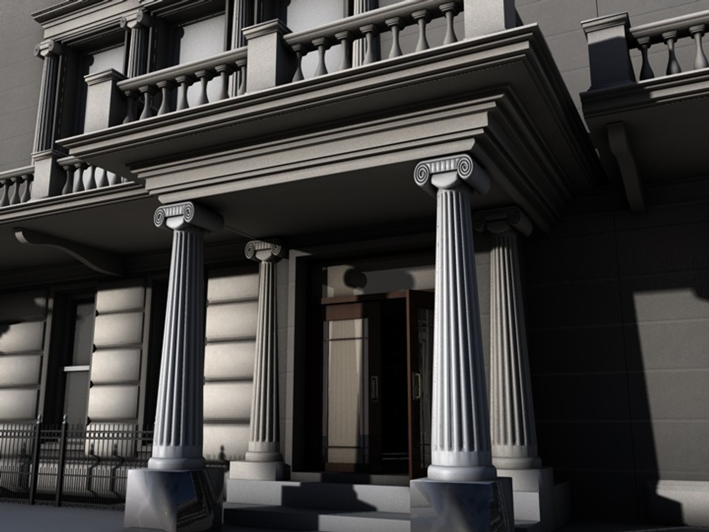 Embassy Building 3d Model