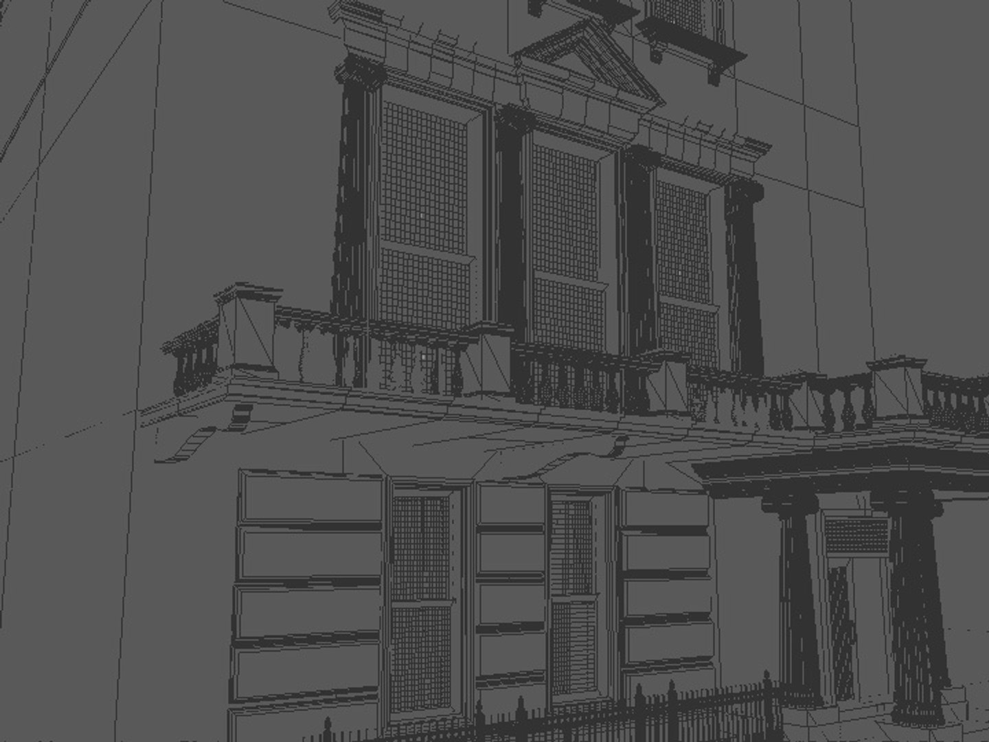 Embassy Building 3d Model