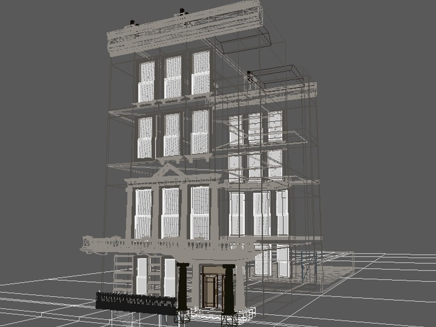 Embassy Building 3d Model