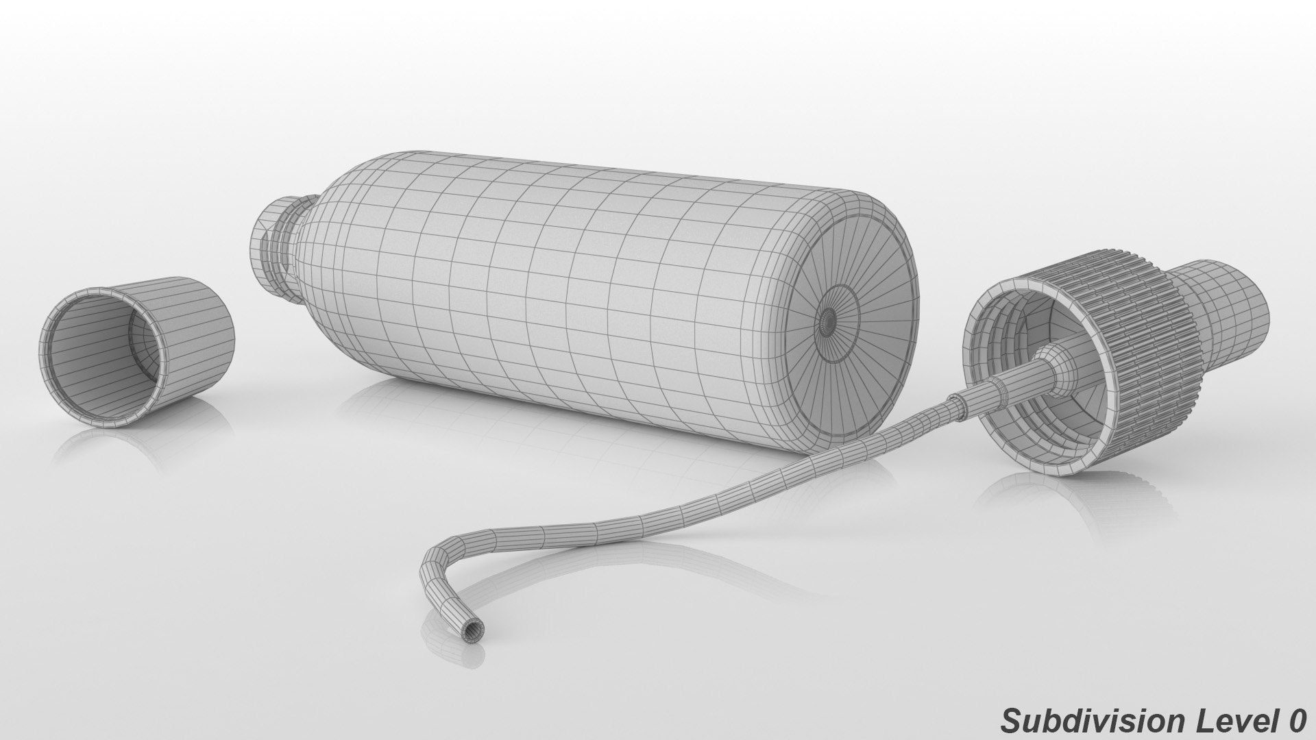 3D bottle 100ml spray model - TurboSquid 1384646