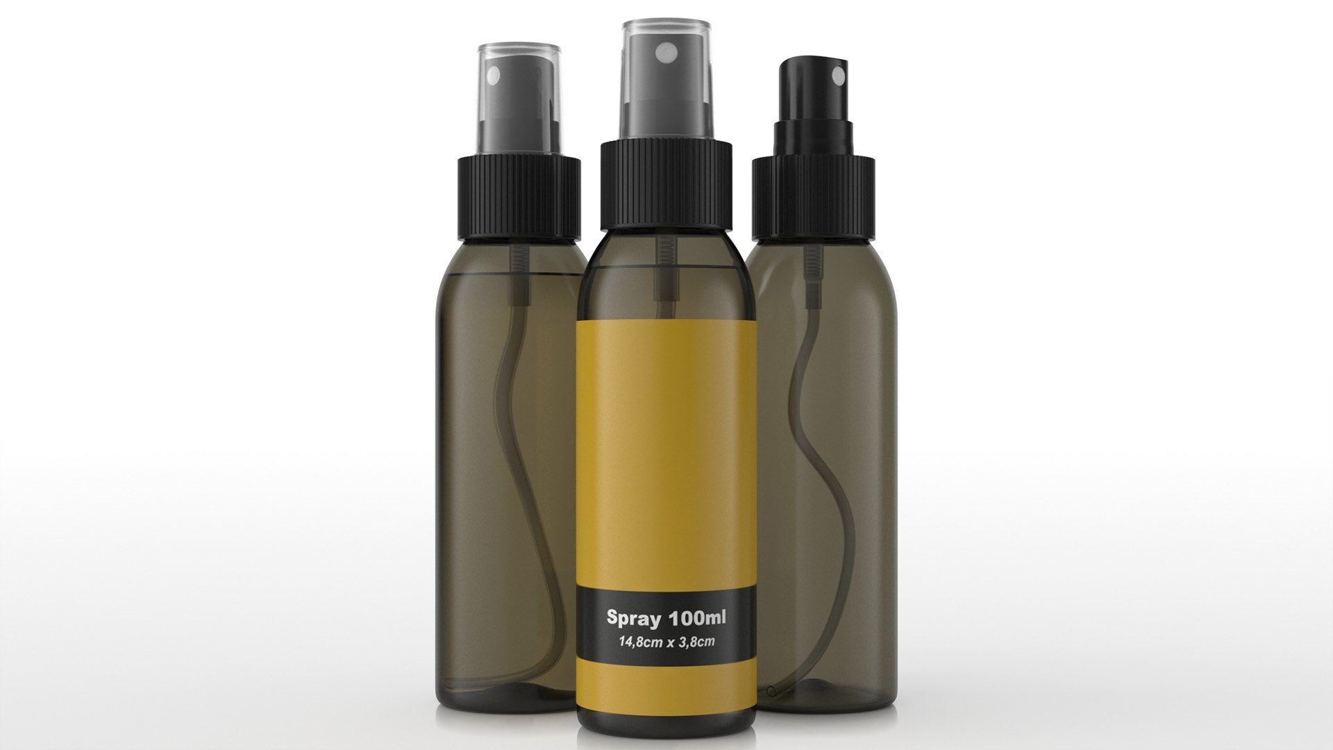 3D bottle 100ml spray model - TurboSquid 1384646