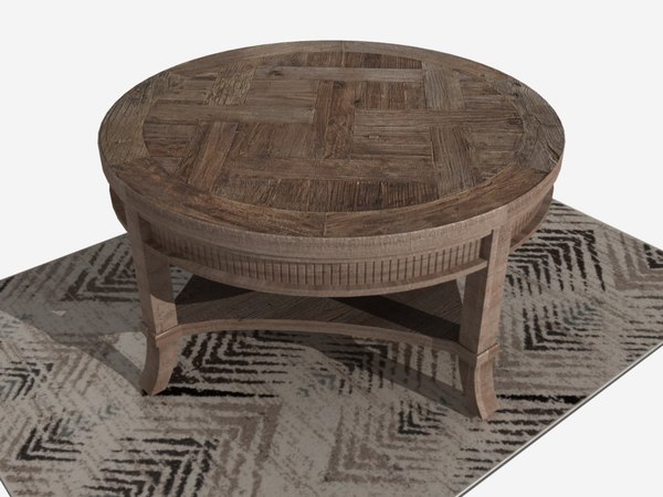 Coffee table rug 3D model - TurboSquid 1376270