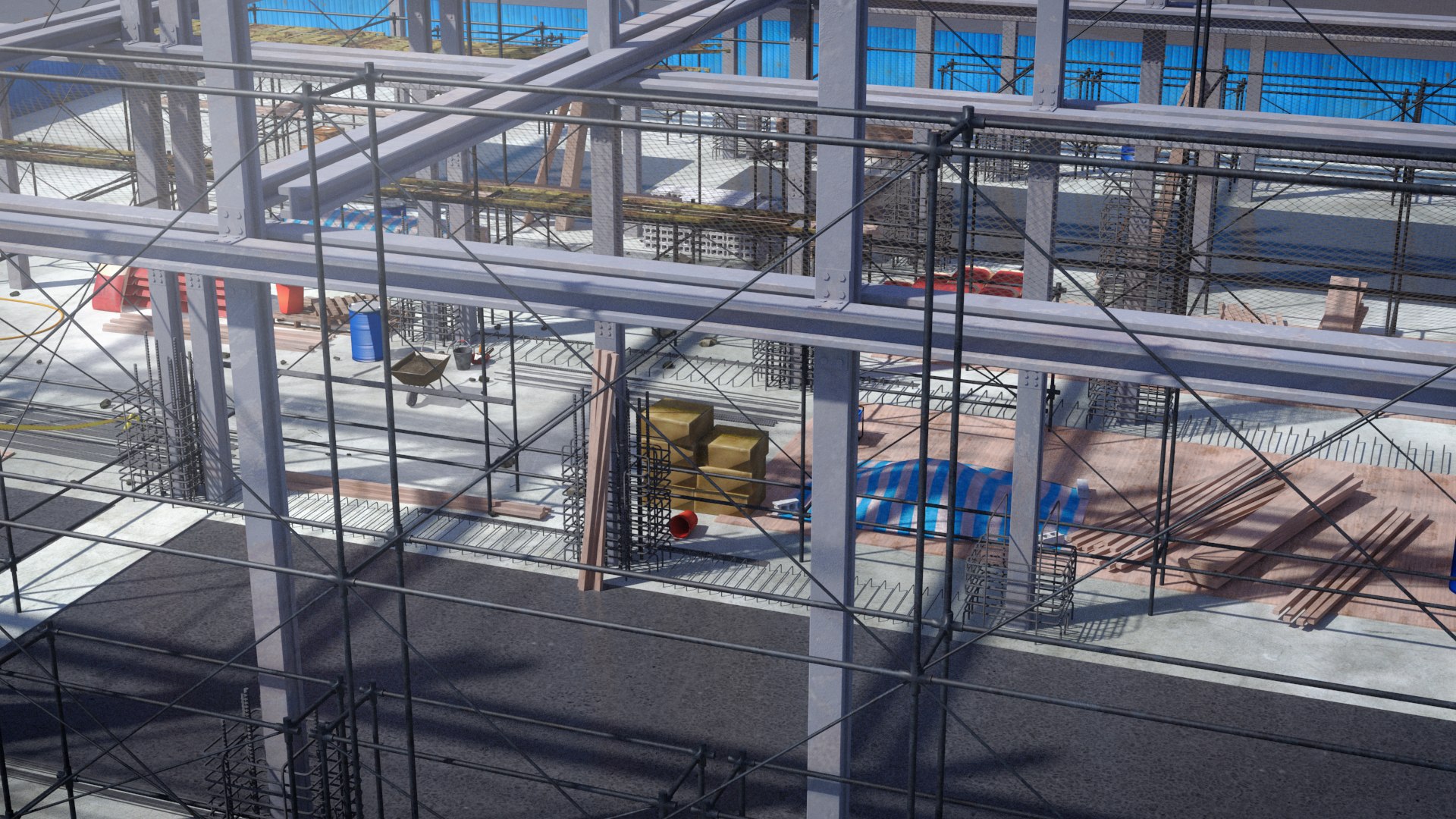 3D Construction Site - TurboSquid 2209205